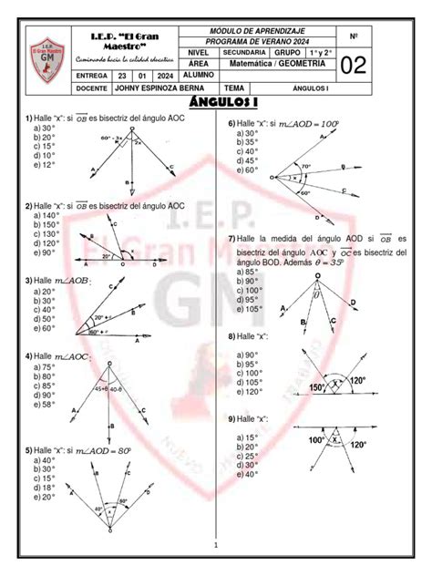 P2 Geom 1°y 2° Sec Ang I Pdf