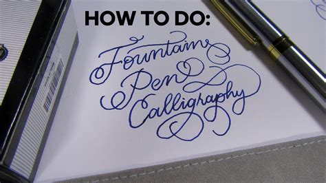 Fountain Pen Writing Alphabet