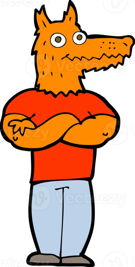 Cartoon Fox Man 39878788 Png