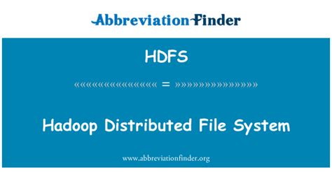 Hdfs Significa Hadoop Sistema De Archivos Distribuido Hadoop Distributed File System