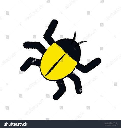 Isolated Bug Symbol Icon Vector Illustration Stock Vector Royalty Free