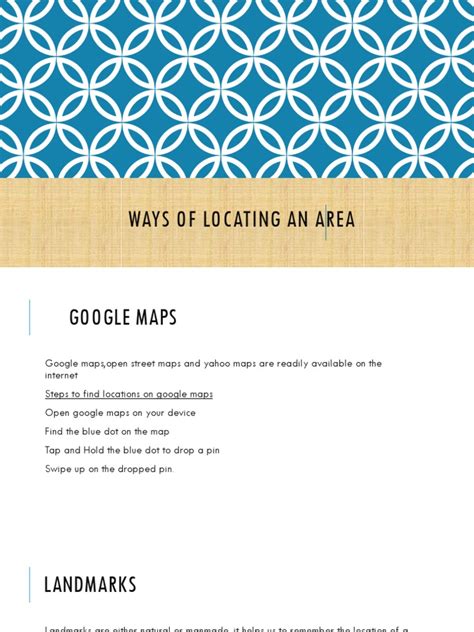 Ways Of Locating An Area Pdf Map Augmented Reality