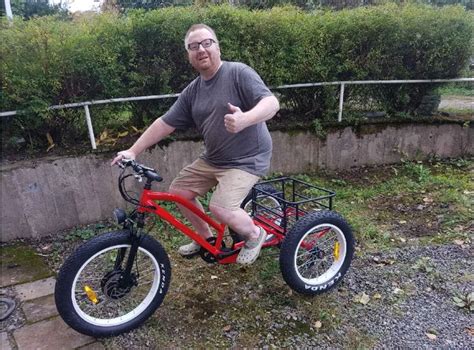 Tricycle Électrique Pour Adultes 3 Roues 12 24 Pouces Puissance Verte