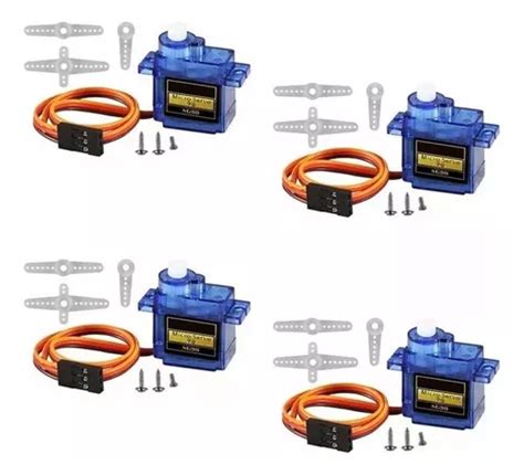4 Piezas Micro Servo Sg90 9g Servos Arduino Raspberry Meses Sin