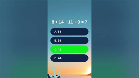 Maths Quiz 30 Shorts Basicmaths Maths Math Mathematics Mathshorts Simplemathstricks