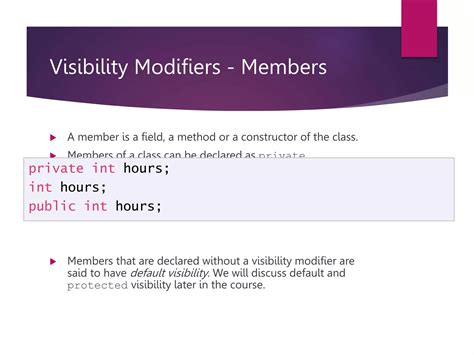 class and objects in java ppt