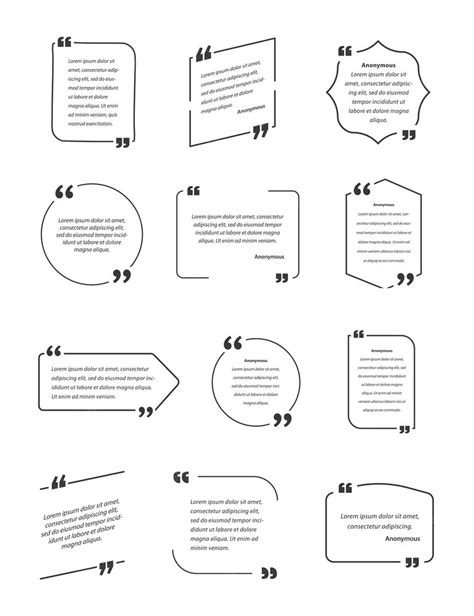 Premium Vector Typographic Quote Template Bubble Template Vector Big Set