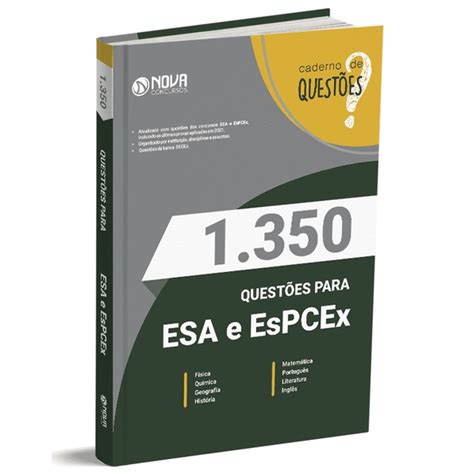 Caderno 1350 Questões Gabaritadas Esa E Espcex Shopee Brasil