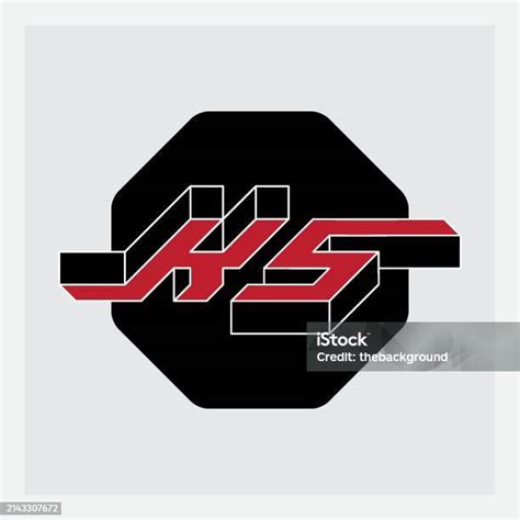 Ks 모노그램 또는 로고타입 육각형 기판의 3차원 문자 K와 S 디자인을 위한 아이소메트릭 3d 글꼴입니다 케이5 0명에 대한 스톡 벡터 아트 및 기타 이미지 Istock