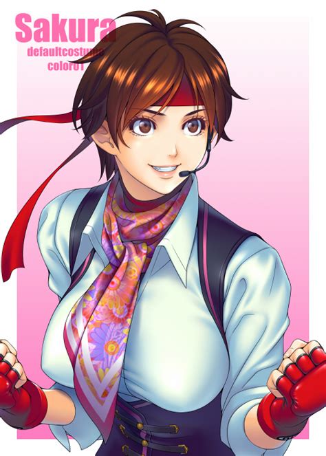 Safebooru 1girl Breasts Brown Eyes Headband Kasugano Sakura