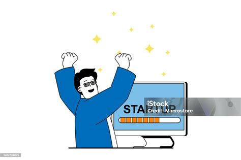 플랫 웹 디자인에서 사람들 장면을 가진 스타트업 비즈니스 개념 회사를 만들고 시작하고 전략을 세우고 돈을 투자하는 사람 소셜