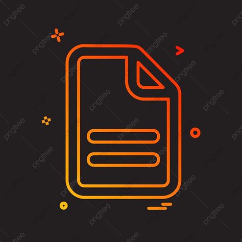 Document Design Vector Hd Images Document Icon Design Vector Shape Template Graphic PNG