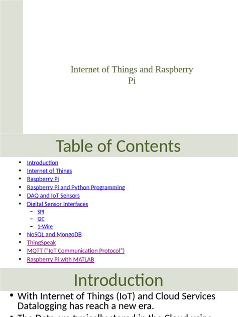 Internet Of Things And Raspberry Pi Pdf Mongo Db Raspberry Pi