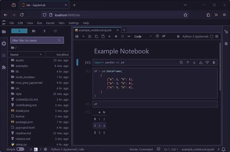 Rose Pine Jupyterlab · Pypi