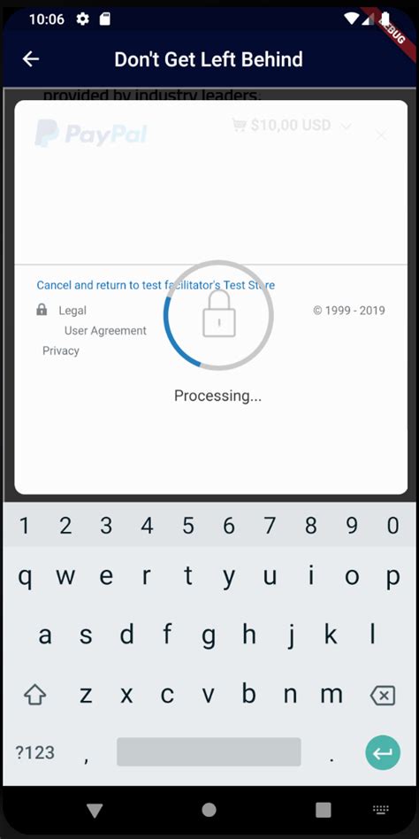 Dart Flutter Integrate Paypal Buttons With Webview Stack Overflow