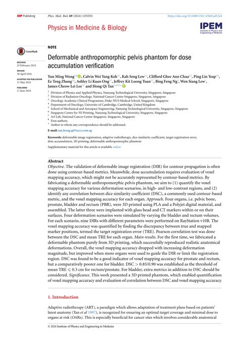 Deformable Anthropomorphic Pelvis Phantom For Dose Accumulation