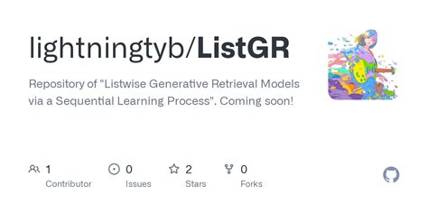 github lightningtyb listgr repository of listwise generative retrieval models via a