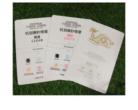 UNIVERSAL TPU FLEXIBLE HYDROGEL SCREEN PROTECTOR At Rs 30 Piece Azad Nagar New Delhi ID