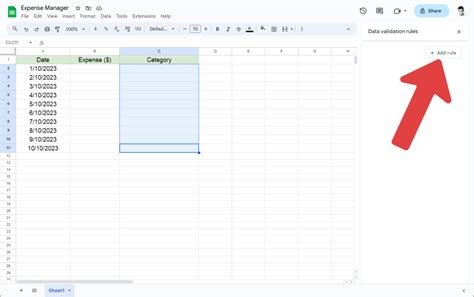 How To Add Categories In Google Sheets