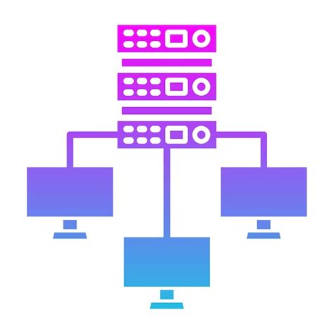 Shared Server Icon Premium Vector