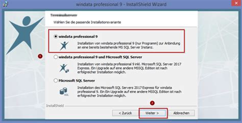 Kurzanleitung Installation Windata Professional Sql Mehrplatz Server Client Inkl Ms Sql