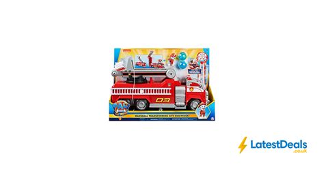 Paw Patrol Marshalls Transforming Movie City Fire Truck £5254 At Amazon