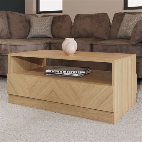 Catalina Coffee Table Self Assembly Oak World