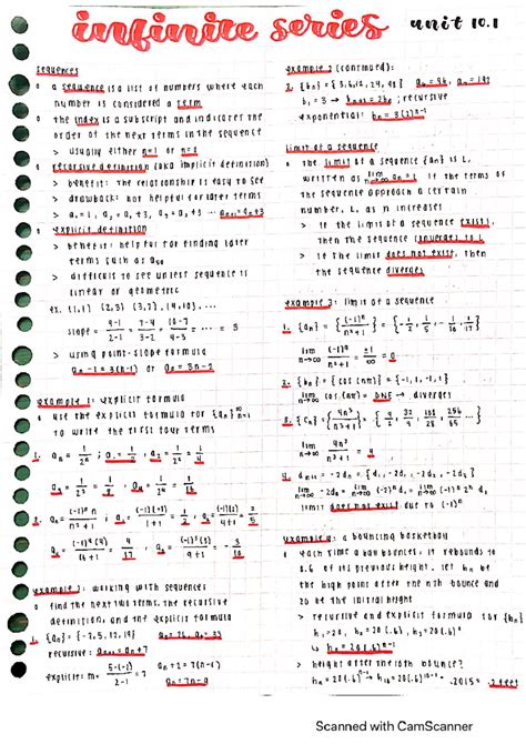 Infinite Series CALC12 Studocu