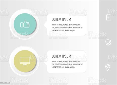 벡터 인포 그래픽 평면 템플릿 원 두 레이블 다이어그램 그래프 프리젠 테이션 직사각형이 2인 비즈니스 개념입니다 콘텐츠 순서도 단계 타임라인 워크플로우 마케팅 0명에 대한