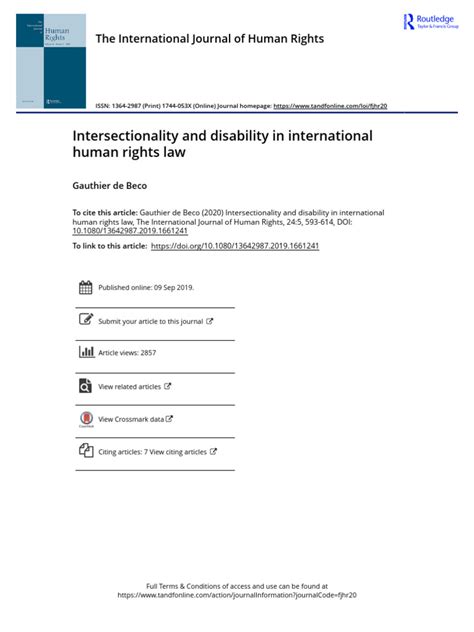 11 2 Intersectionality And Disability In International Human Rights Law Pdf