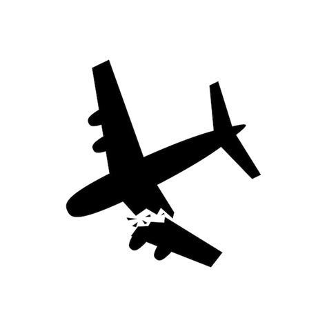 Premium Vector Airplane Crash Vector Icon