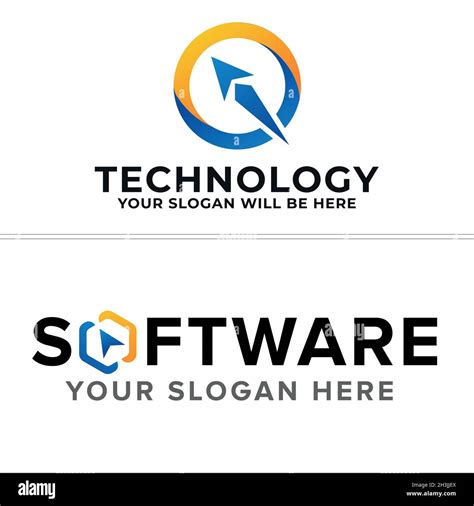 Technology App Software Business Logo Design Stock Vector Image And Art