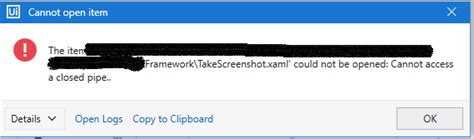 Cannot Access A Closed Pipe V 2022 4 Studio UiPath Community Forum