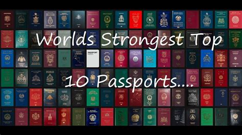 Top 10 Worlds Strongest Best Passports 2018 Youtube