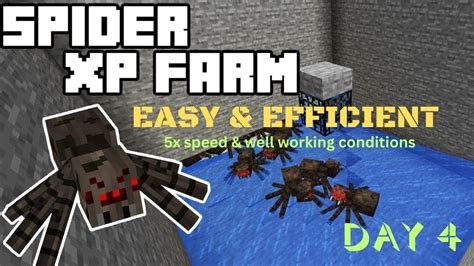 Tutorial Video Minecraft Spider Farm Tutorial Video Day 4 Youtube