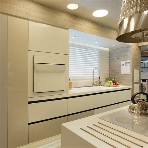 Cozinha Laqueada Moderna Bege Preto Pesquisa Google