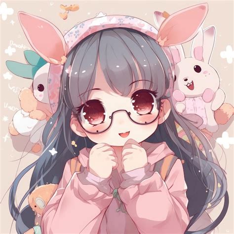 Premium Photo Anime Kawaii Girl Generative Ai