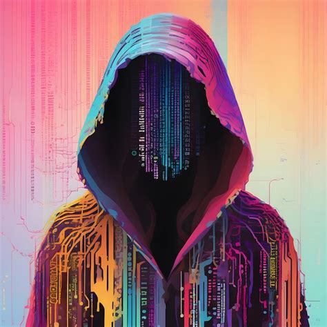 Premium Ai Image A Vibrant Flowing Of Colorful Binary Matrix