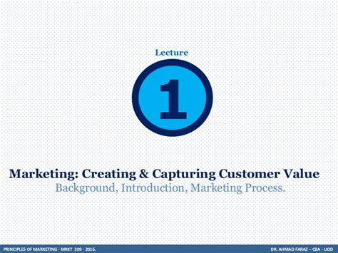Marketing Creating And Capturing Customer Value