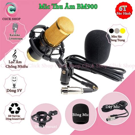 Mua Chọn Bộ Combo Mic Thu Âm Hát Livestream Soundcard XOX K Mic BM Chân Kẹp Thu Âm