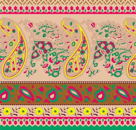 Premium Vector Beautiful Textile Design Pattern And Ornament
