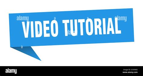 video tutorial banner video tutorial speech bubble video tutorial