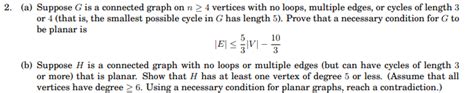 Solved 2 A Suppose G Is A Connected Graph On N 4