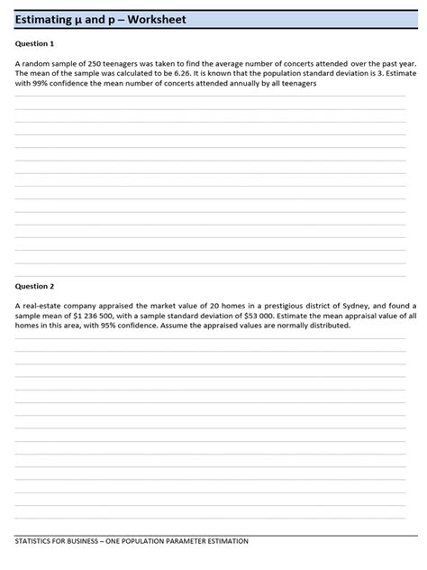 Module 06 One Population Parameter Estimation Topic 4a Pdf Confidence Interval