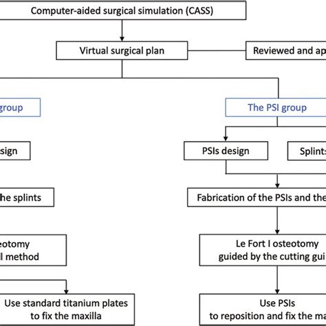 The Flowchart For The Design And Surgical Procedures Of The Two Groups
