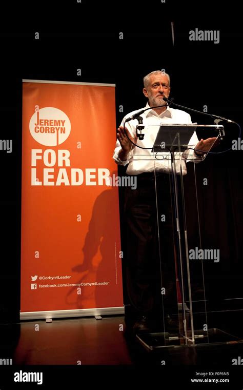Edinburgh Uk 14th August Jeremy Corbyn British Labour Leadership