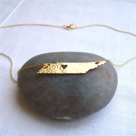 Home State Necklace Customized By Jomariejewelry On Etsy Tn State