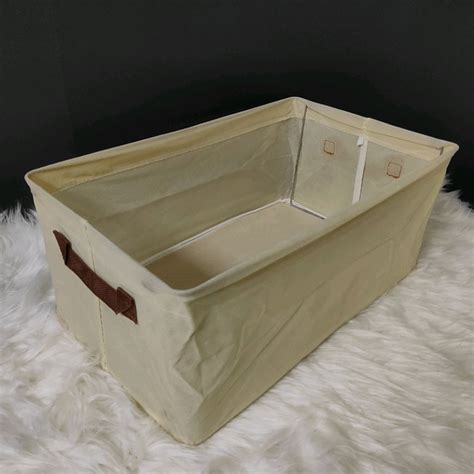 Solid Colored Foldable Cloth Organizing Stoage Box With Steel Frame