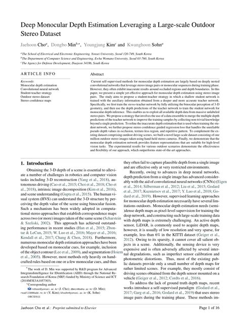 pdf deep monocular depth estimation leveraging a large scale outdoor