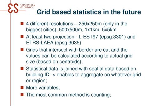 Ppt Production Of Grid Based Statistics In Statistics Estonia